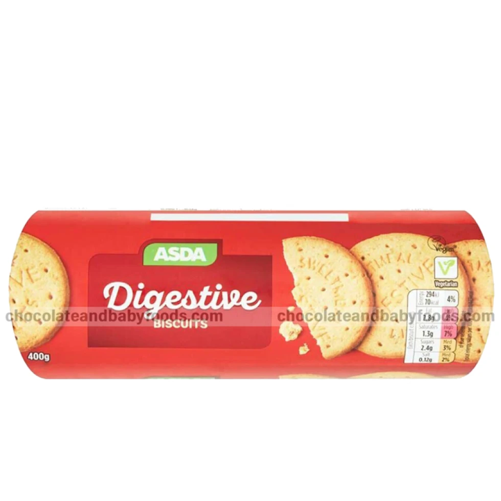 Asda Digestives Biscuits 400gm - chocolateandbabyfoods.com