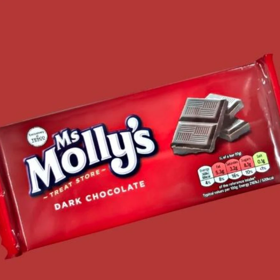 Ms Molly's Dark Chocolate Bar 100gm - chocolateandbabyfoods.com